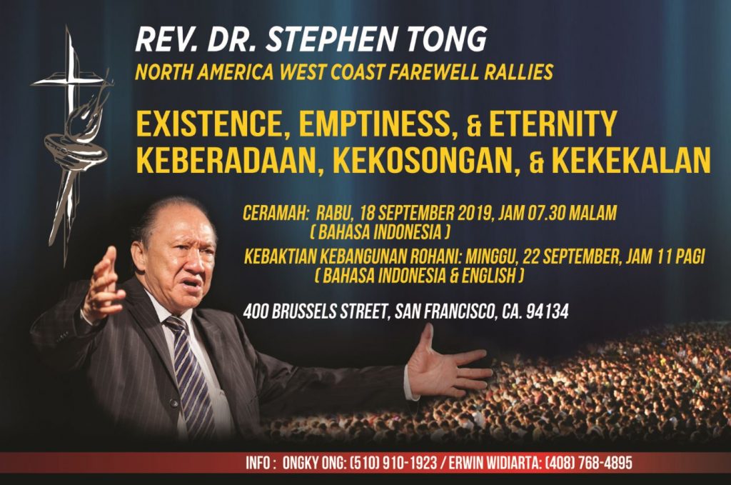 Revival Meeting – Rev. Stephen Tong – Existence, Emptiness & Eternity ...